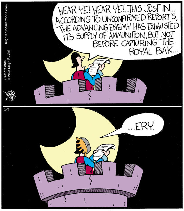 Rubes® for Dec 07, 2023, by Leigh Rubin | Creators Syndicate