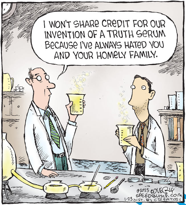 Speed Bump for Jan 23, 2023, by Dave Coverly | Creators Syndicate