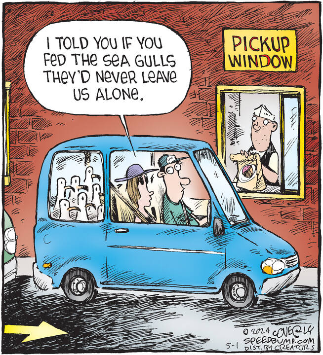 Speed Bump for May 01, 2024, by Dave Coverly | Creators Syndicate