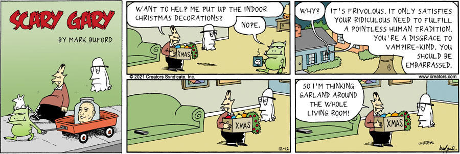 Scary Gary for Dec 12, 2021, by Mark Buford | Creators Syndicate