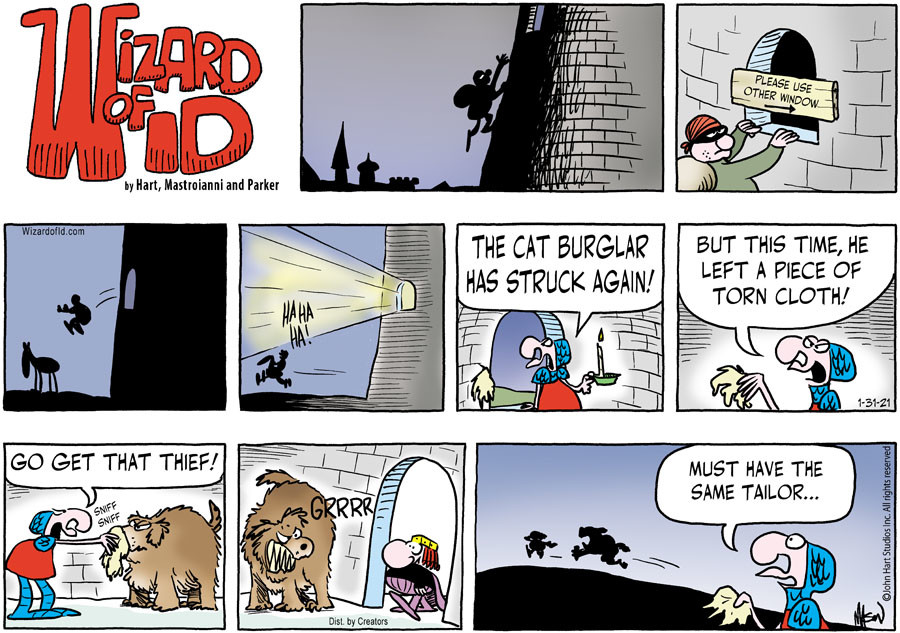 Wizard of Id for Jan 31, 2021, by Mick Mastroianni and Johnny Hart ...