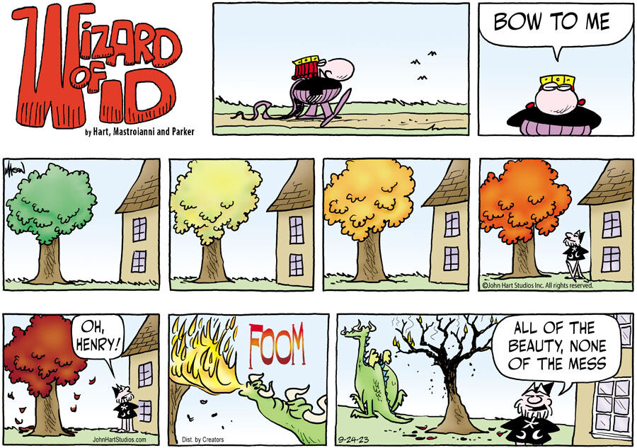 Wizard of Id for Sep 24, 2023, by Mick Mastroianni and Johnny Hart ...