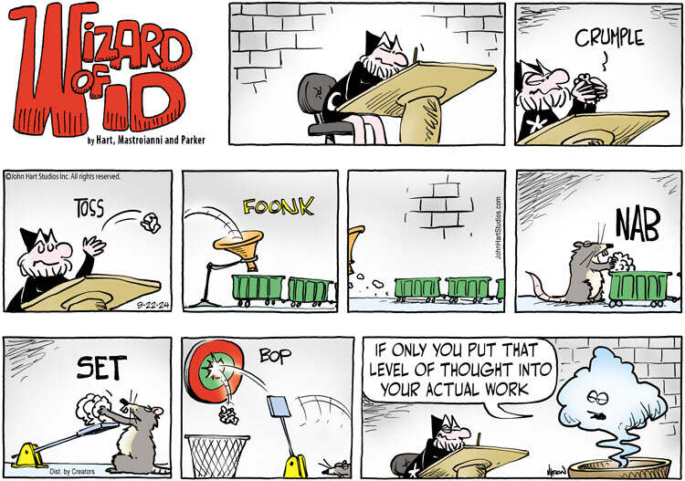 Wizard of Id for Sep 22, 2024, by Mick Mastroianni and Johnny Hart ...