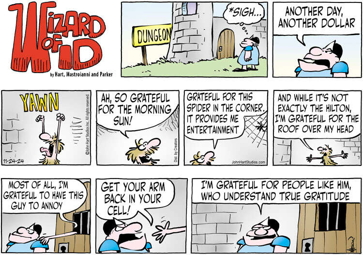 Wizard of Id for Nov 24, 2024, by Mick Mastroianni and Johnny Hart ...