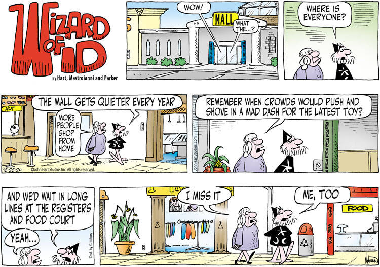 Wizard of Id for Dec 22, 2024, by Mick Mastroianni and Johnny Hart ...