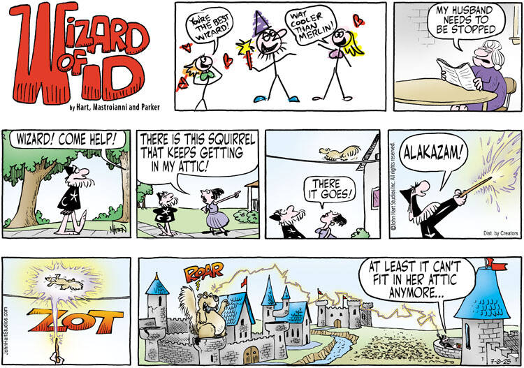 Wizard of Id for Jul 06, 2025, by Mick Mastroianni and Johnny Hart ...