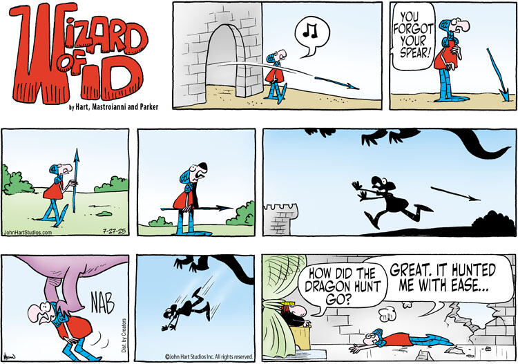 Wizard of Id for Jul 27, 2025, by Mick Mastroianni and Johnny Hart ...