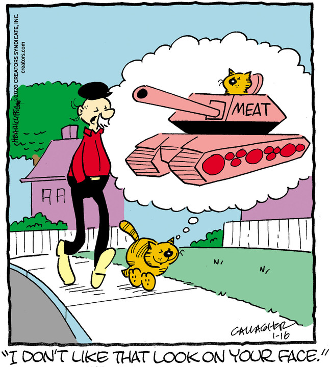 Heathcliff for Jan 16, 2020, by Peter Gallagher | Creators Syndicate