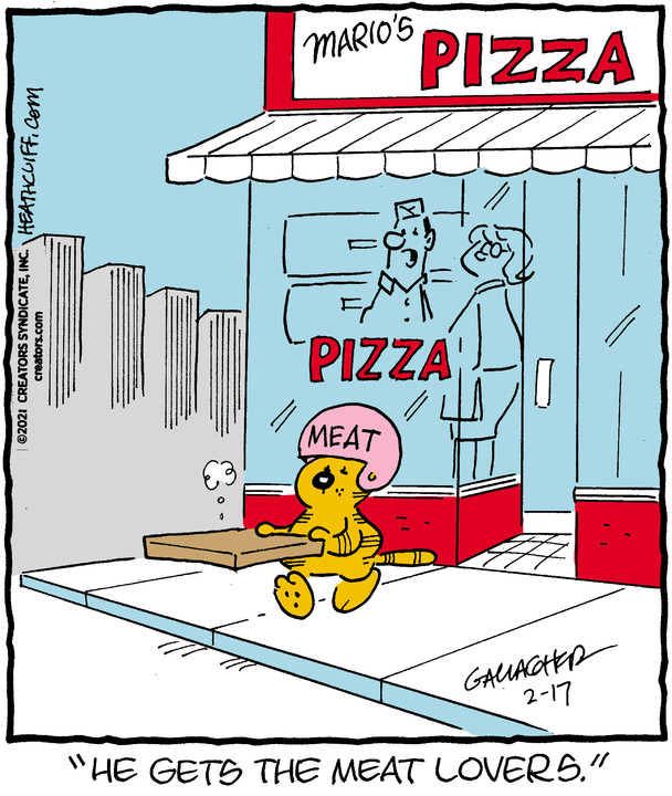 Heathcliff for Feb 17, 2021, by Peter Gallagher | Creators Syndicate