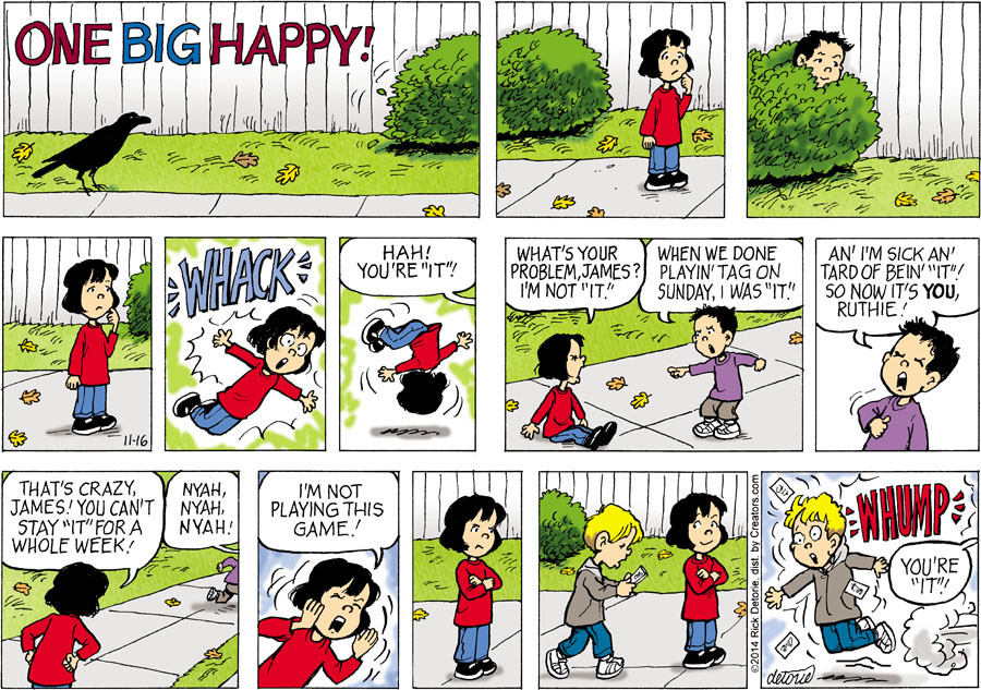 One Big Happy® for Nov 16, 2014, by Rick Detorie | Creators Syndicate