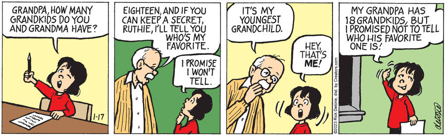 One Big Happy® for Jan 17, 2023, by Rick Detorie | Creators Syndicate