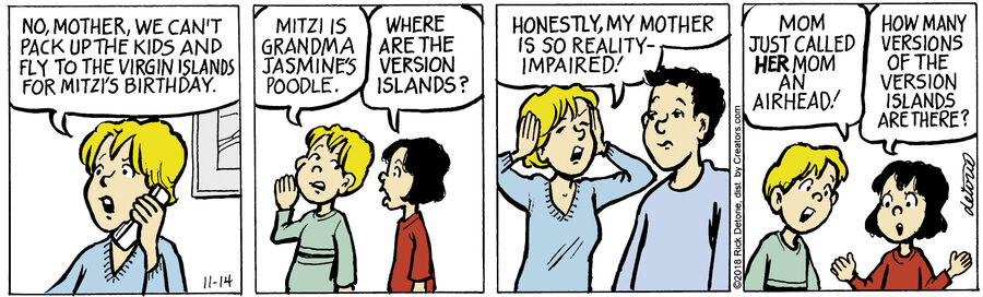 One Big Happy® for Nov 14, 2024, by Rick Detorie | Creators Syndicate