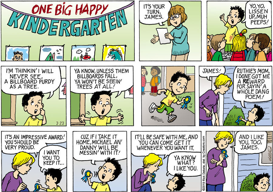 One Big Happy® for Mar 23, 2025, by Rick Detorie | Creators Syndicate