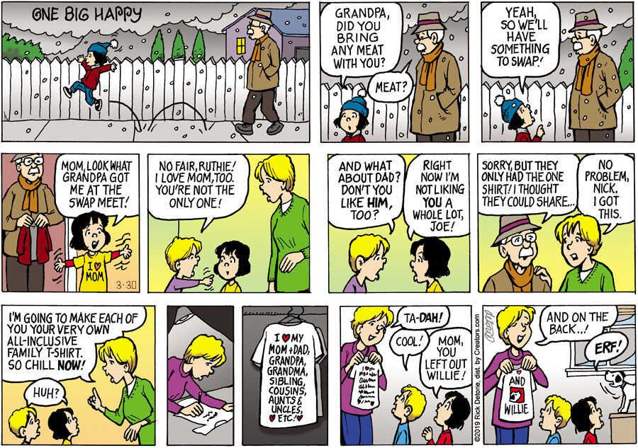 One Big Happy® for Mar 30, 2025, by Rick Detorie | Creators Syndicate