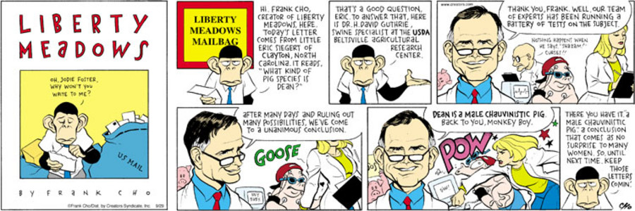 Liberty Meadows for 09/29/2013, by Frank Cho | Creators Syndicate