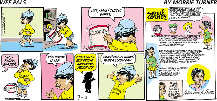 Wee Pals for Mar 13, 2016, by Morrie Turner | Creators Syndicate