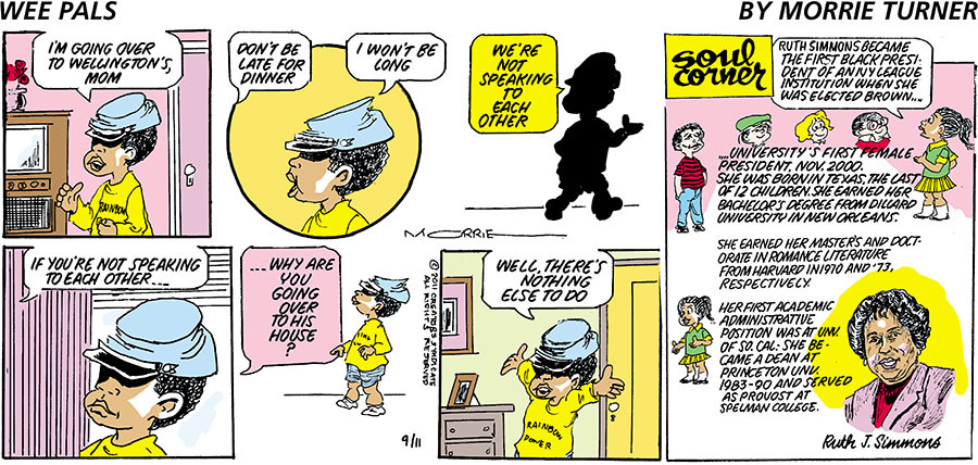 Wee Pals for Sep 11, 2016, by Morrie Turner | Creators Syndicate