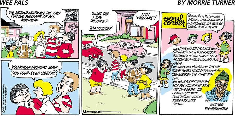 Wee Pals for Sep 18, 2016, by Morrie Turner | Creators Syndicate