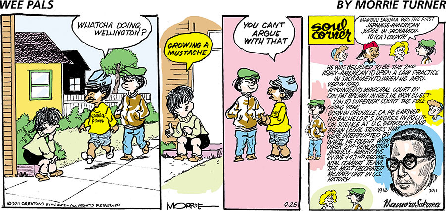 Wee Pals for Sep 25, 2016, by Morrie Turner | Creators Syndicate