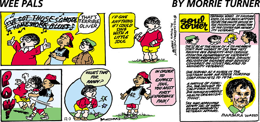 Wee Pals for Dec 03, 2017, by Morrie Turner | Creators Syndicate