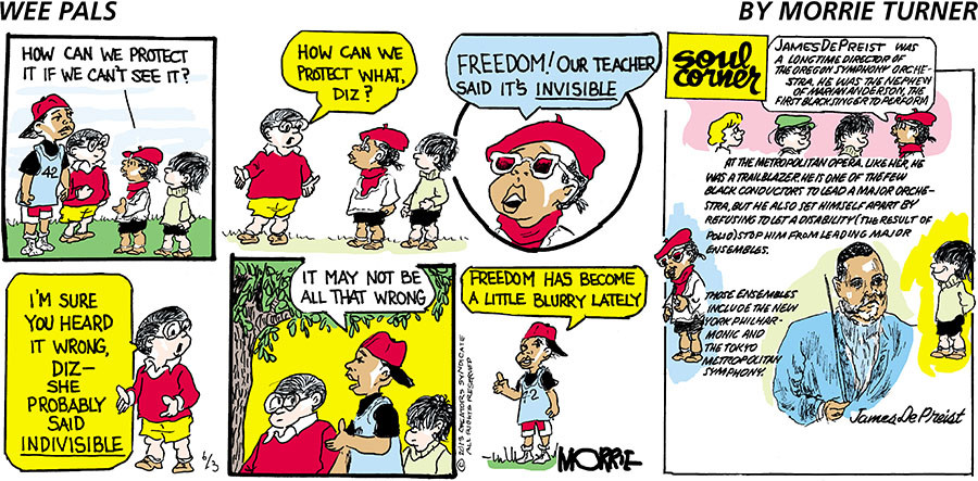 Wee Pals for Jun 03, 2018, by Morrie Turner | Creators Syndicate