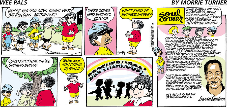 Wee Pals for Mar 14, 2021, by Morrie Turner | Creators Syndicate