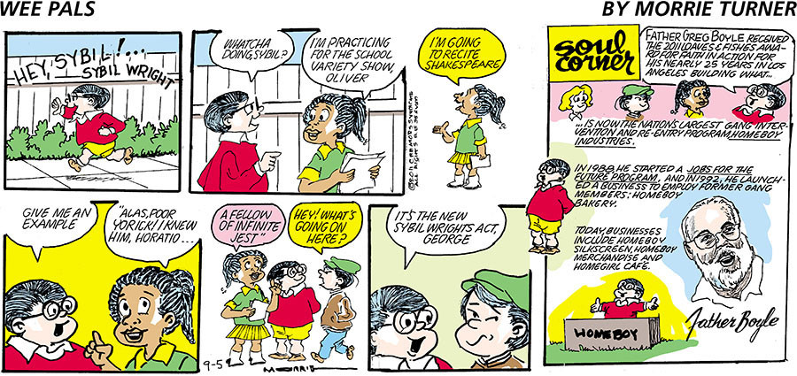 Wee Pals for Sep 05, 2021, by Morrie Turner | Creators Syndicate