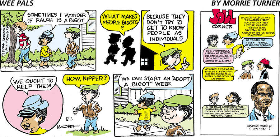 Wee Pals for Dec 03, 2023, by Morrie Turner | Creators Syndicate