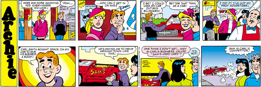Archie for Jan 21, 2024, by Archie Comic Publications, Craig Boldman ...