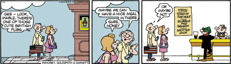 Andy Capp for Jul 12, 2016, by Reg Smythe | Creators Syndicate