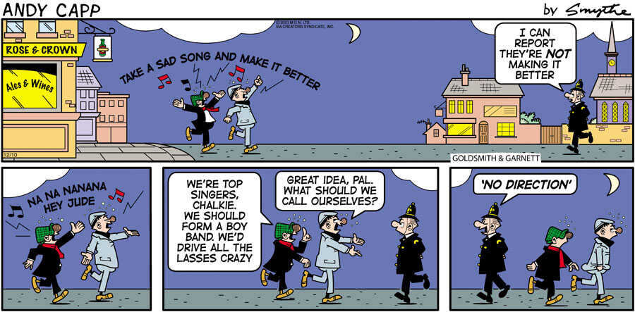Andy Capp for Dec 10, 2023, by Reg Smythe | Creators Syndicate
