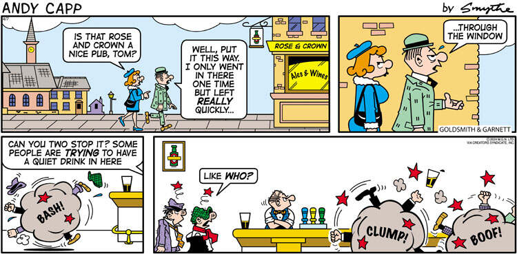 Andy Capp for Apr 07, 2024, by Reg Smythe | Creators Syndicate