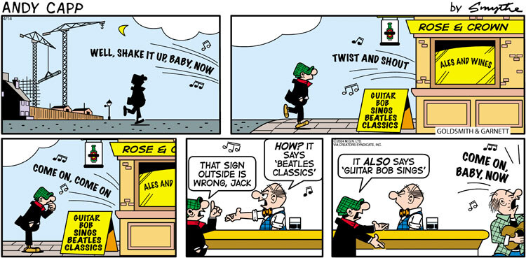 Andy Capp for Apr 14, 2024, by Reg Smythe | Creators Syndicate