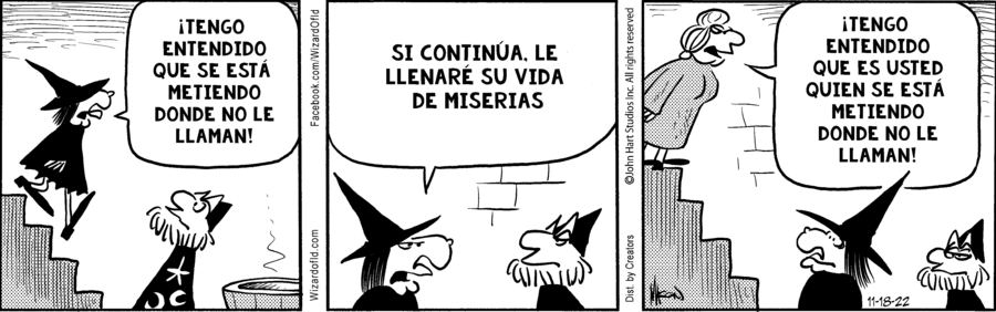 Wizard of Id Spanish for Nov 18, 2022, by Mick Mastroianni and Johnny ...