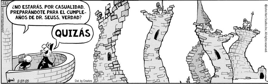 Wizard of Id Spanish for Feb 27, 2025, by Mick Mastroianni and Johnny ...