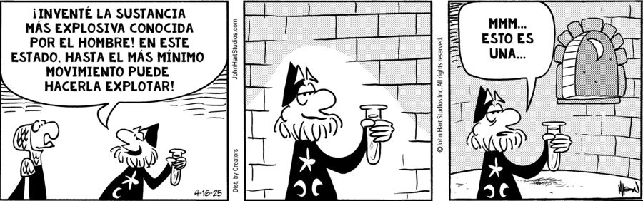 Wizard of Id Spanish for Apr 16, 2025, by Mick Mastroianni and Johnny ...