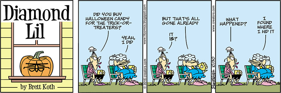 Diamond Lil for Oct 30, 2016, by Brett Koth | Creators Syndicate