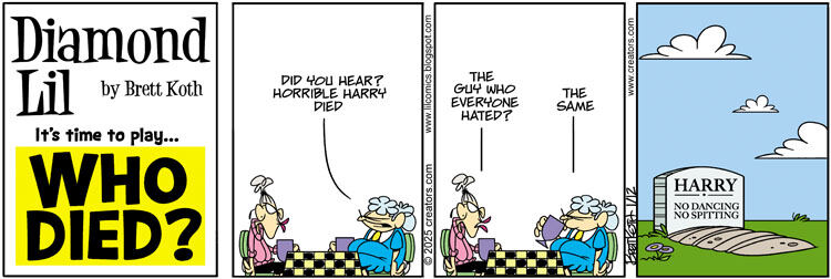 Diamond Lil for Jan 12, 2025, by Brett Koth | Creators Syndicate